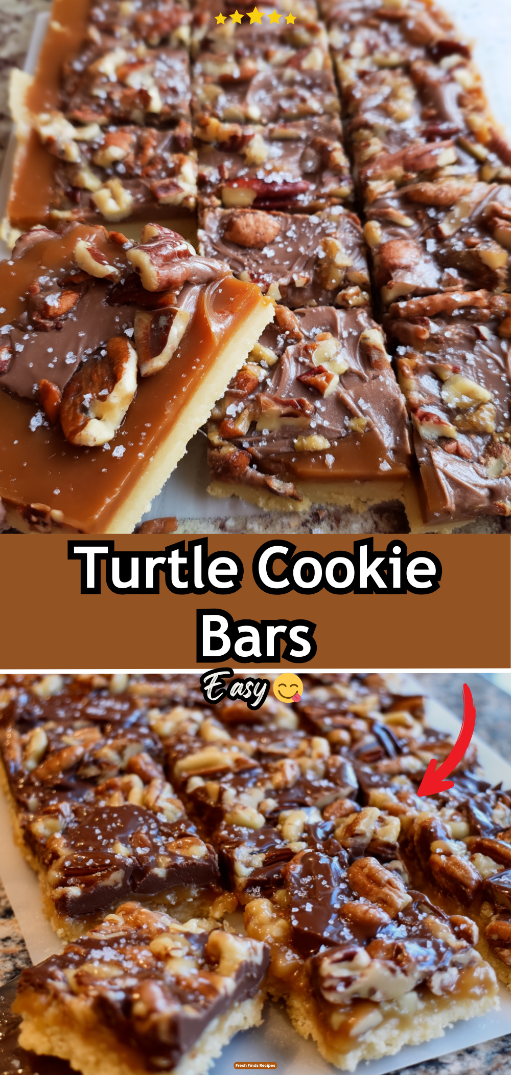 Turtle Cookie Bars