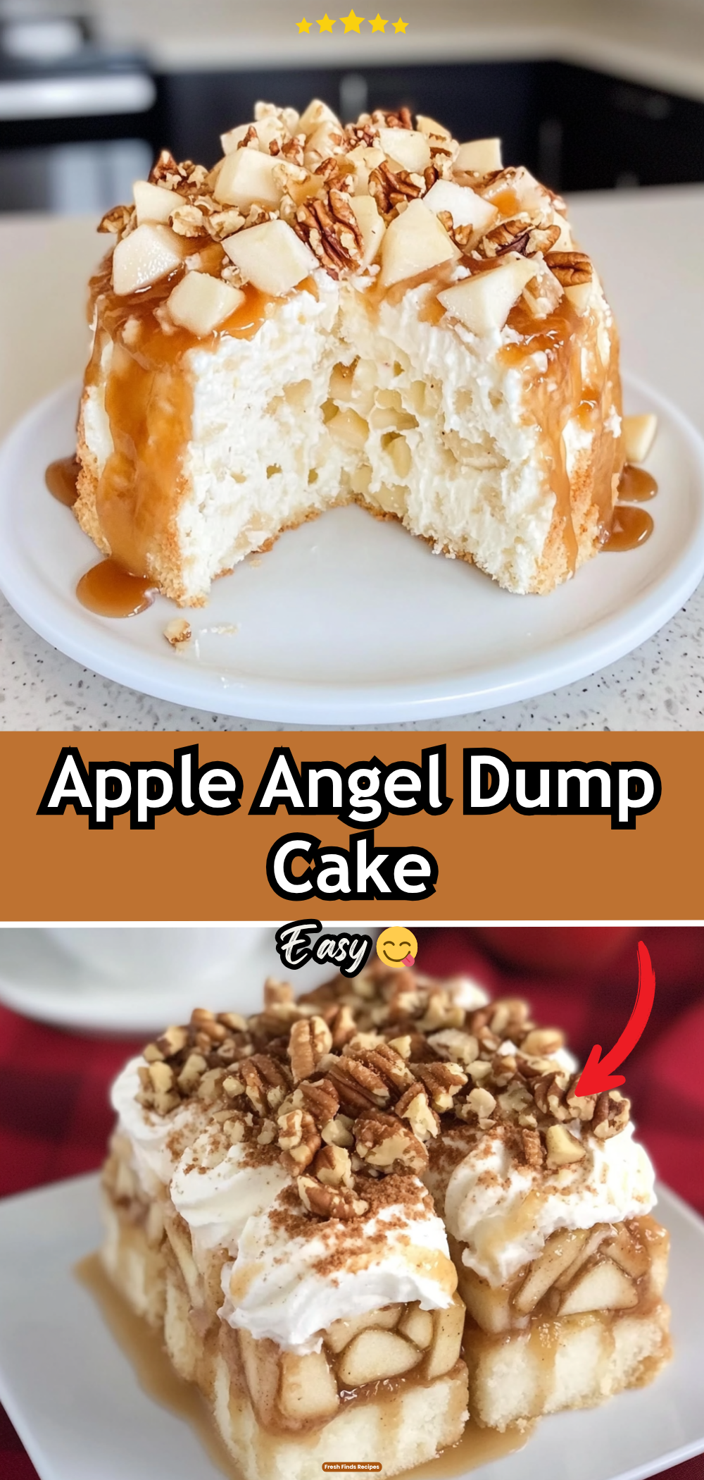 Apple Angel Dump Cake