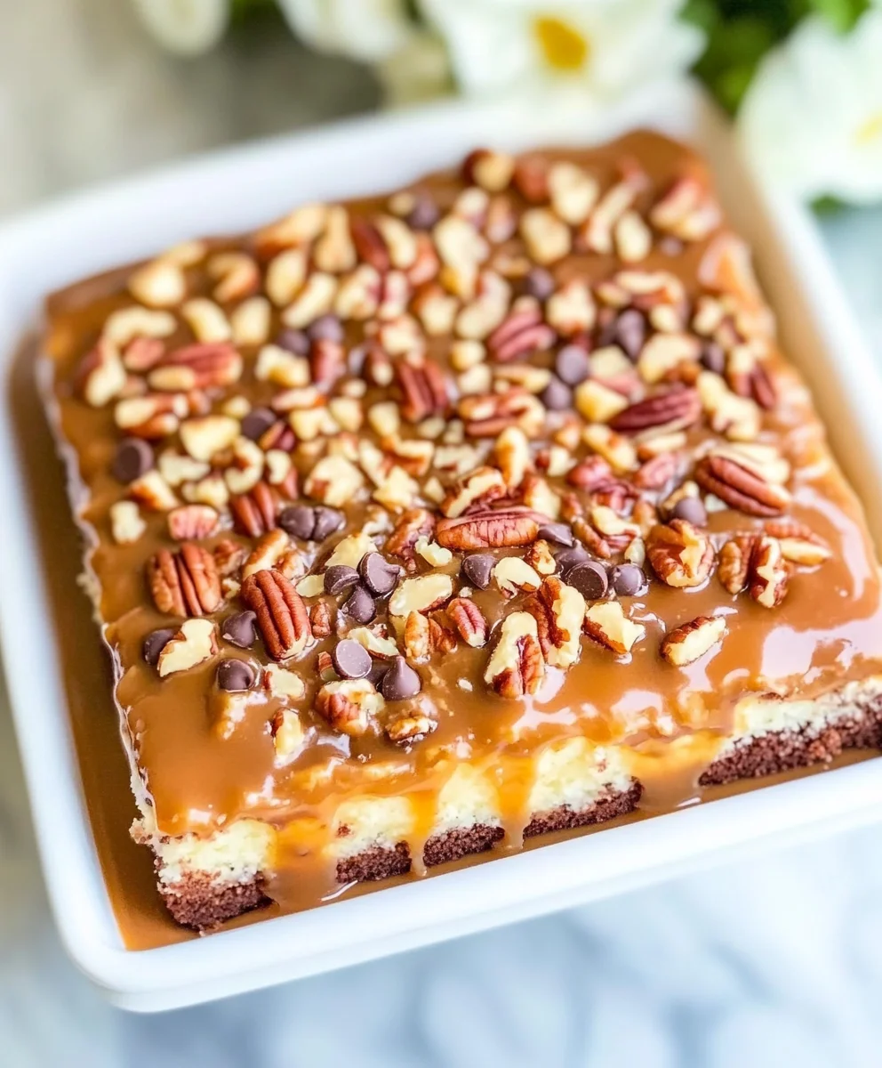 Texas Turtle Sheet Cake