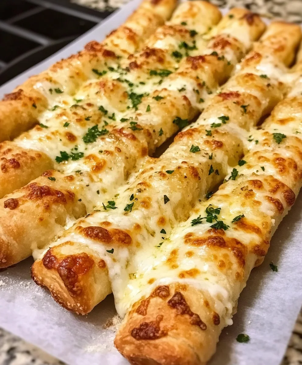 The Best Cheesy Garlic Bread Sticks Ever
