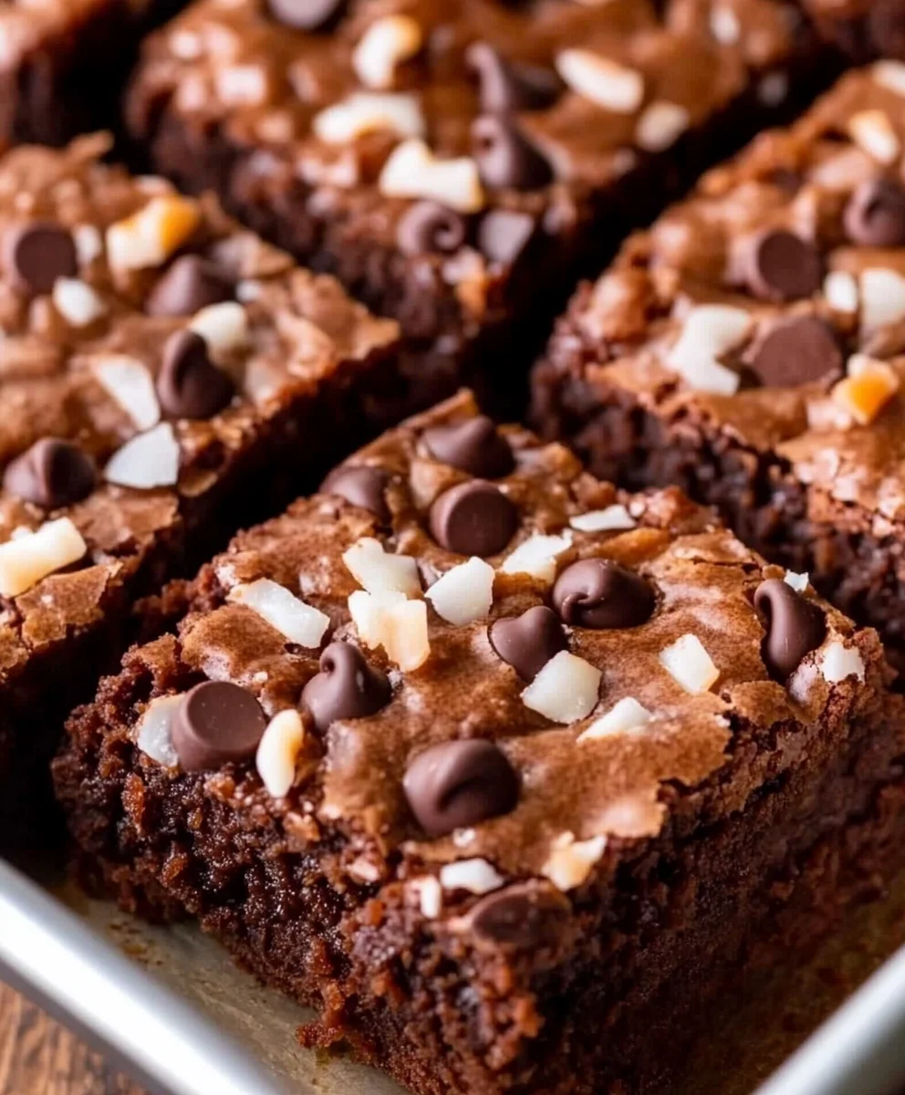 Mounds Candy Bar Brownies